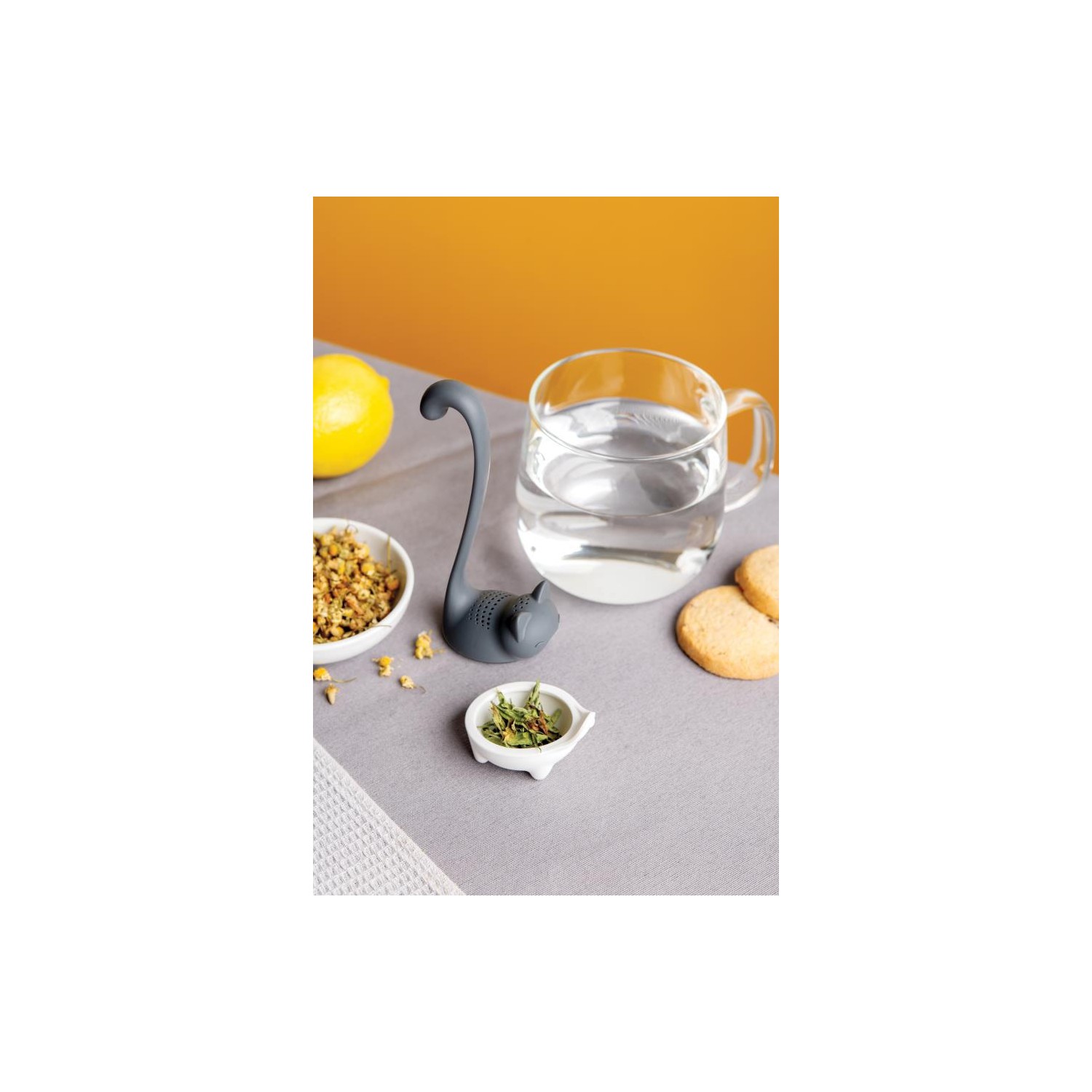 Meet Louie, the cat-shaped tea infuser who steeps your leaves and lifts ...