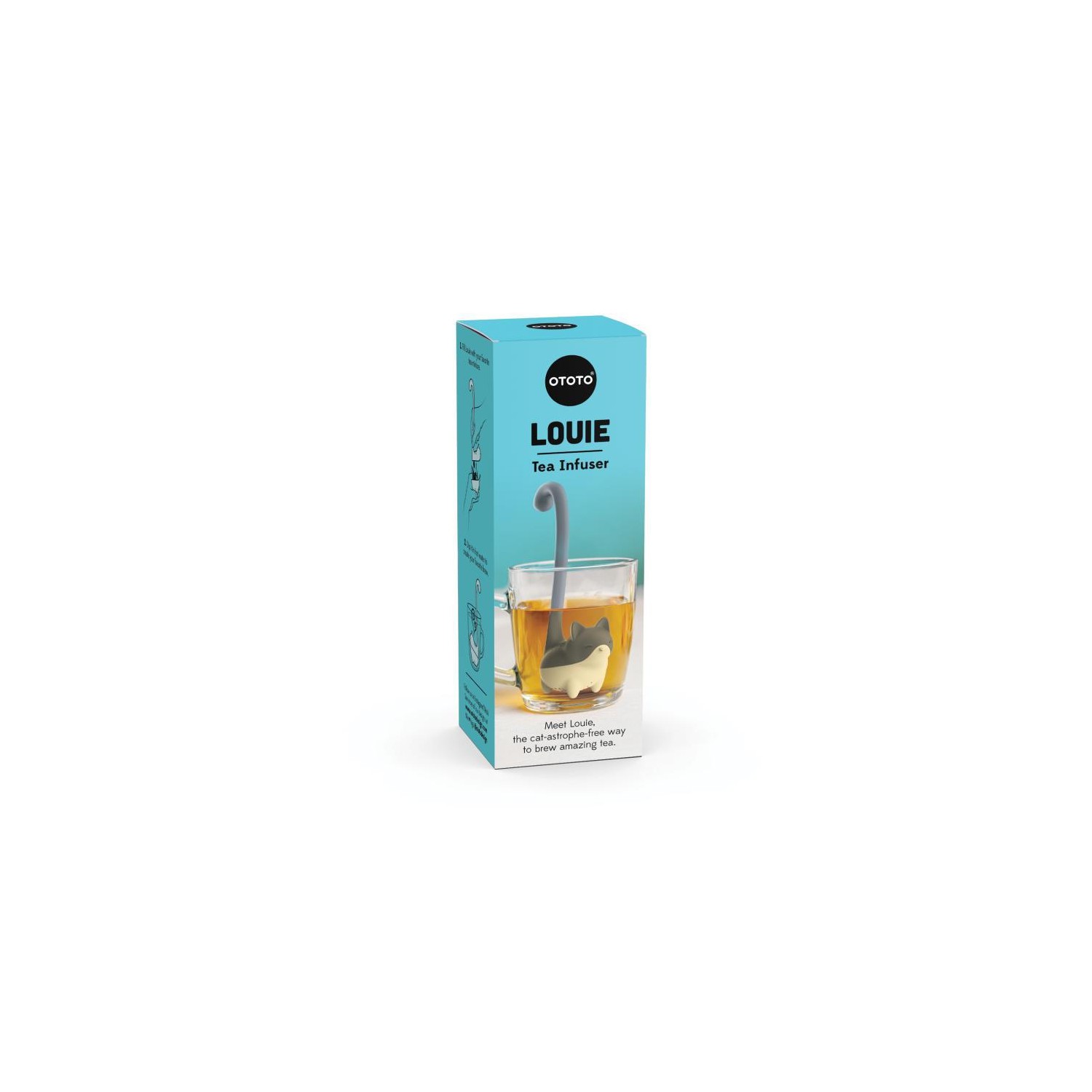 Meet Louie, the cat-shaped tea infuser who steeps your leaves and lifts ...