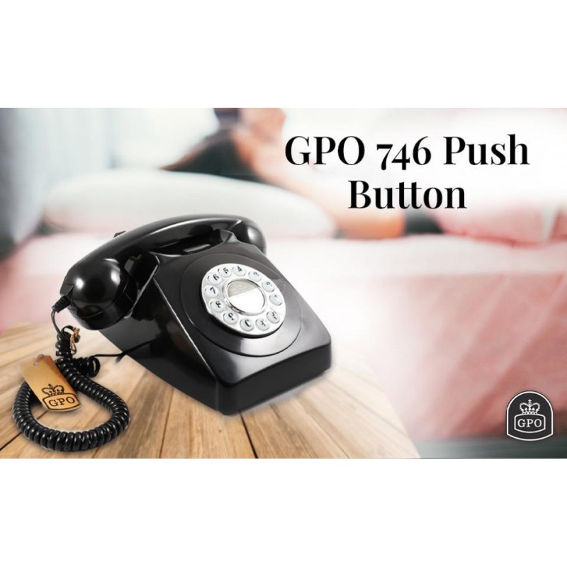 Phone Gpo 746 Push Button Black