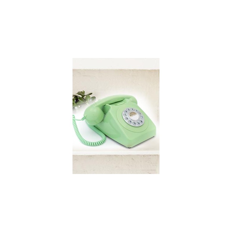 Phone Gpo 746 Push Button Green