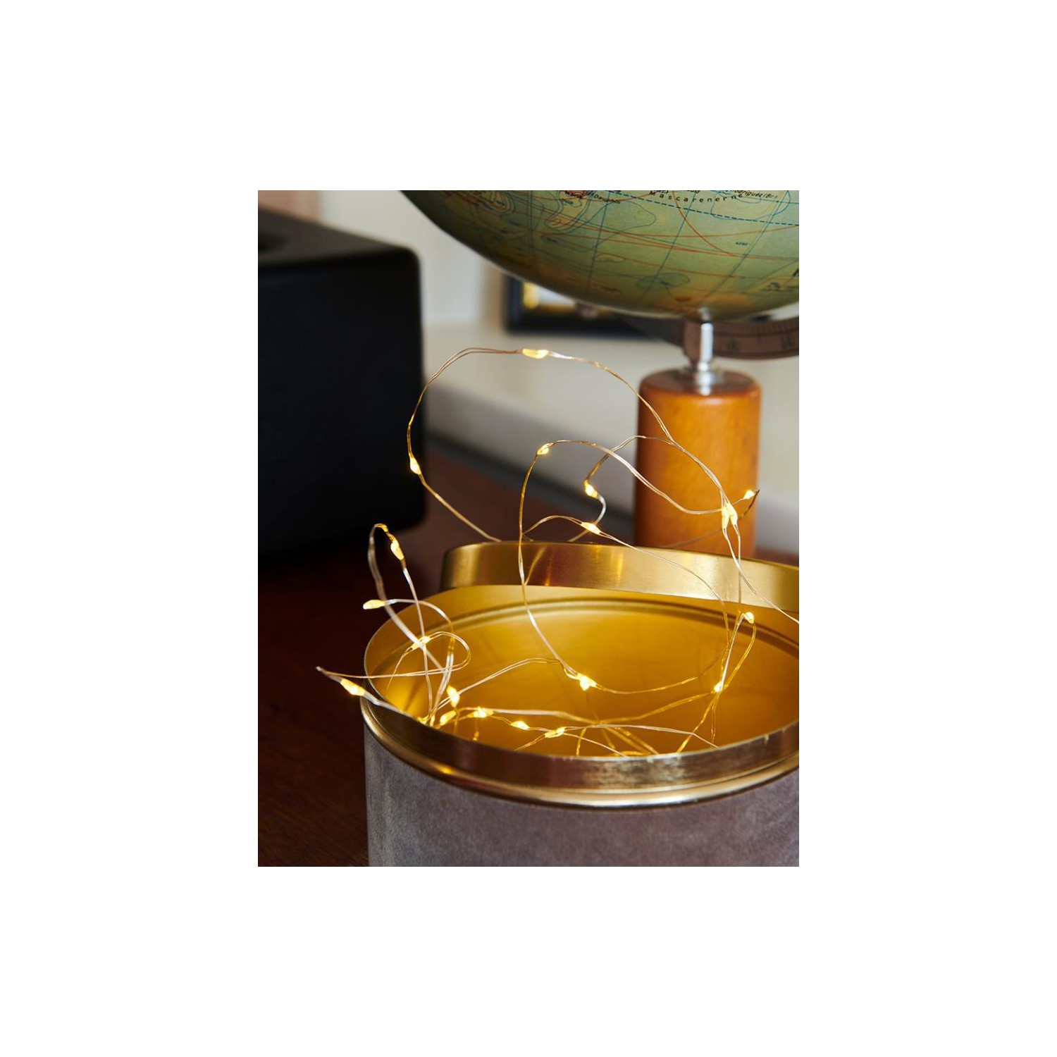 Sirius light chain Squeaky multi 40 LED, silver and multi-coloured